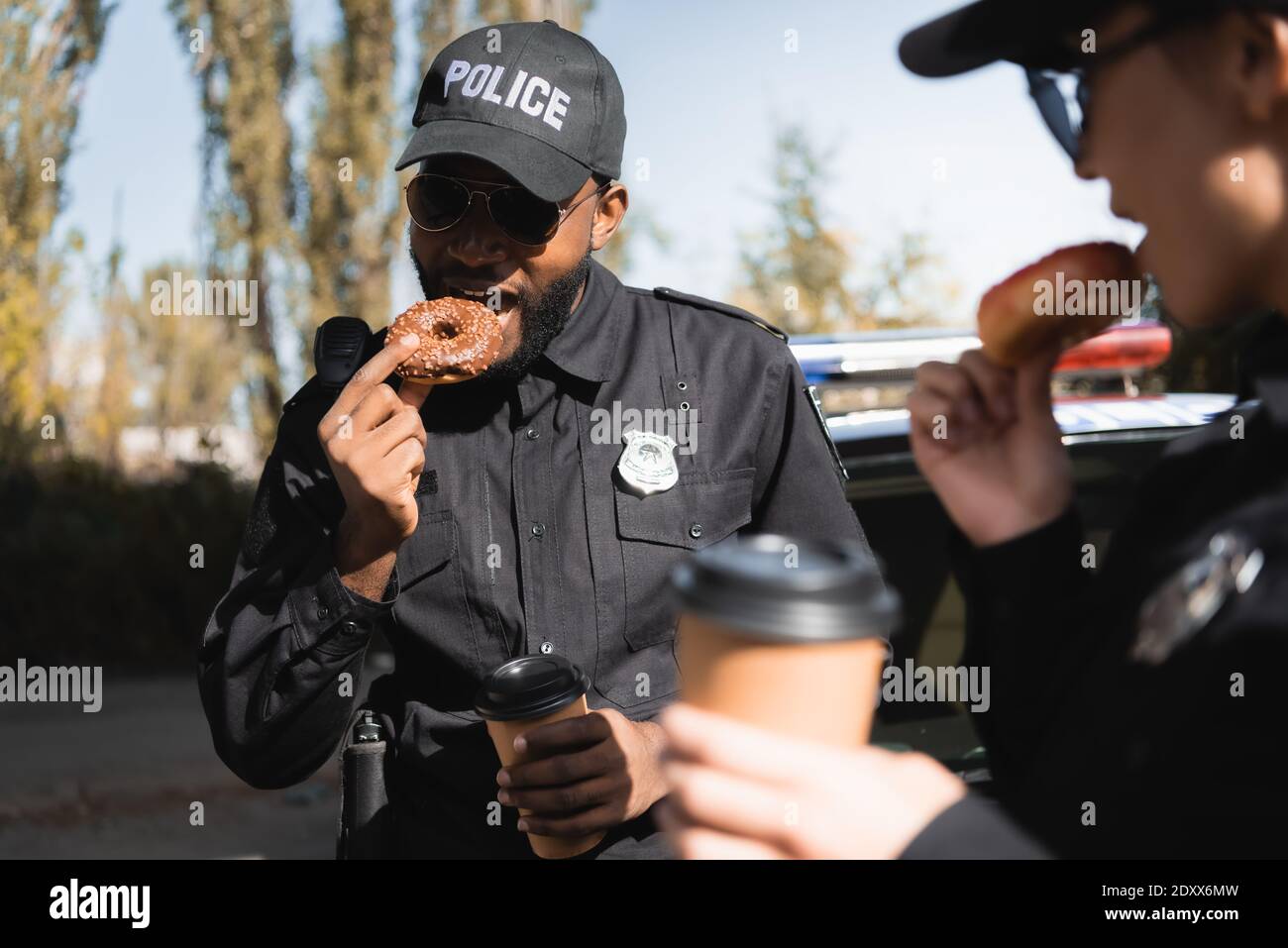 Policeman Eating Food High Resolution Stock Photography and Images - Alamy