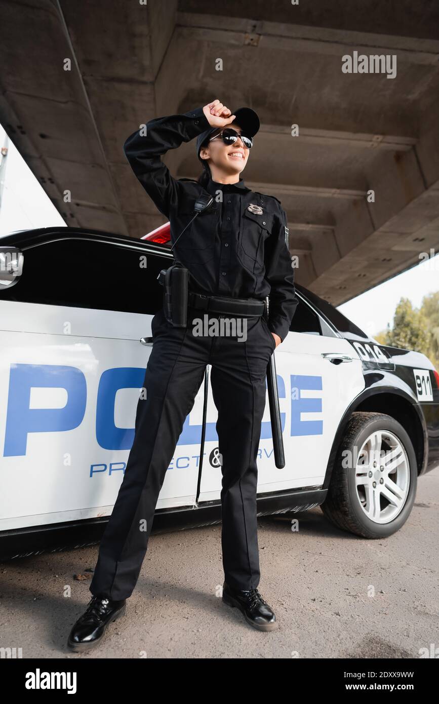 Police woman policewoman car hi-res stock photography and images - Alamy