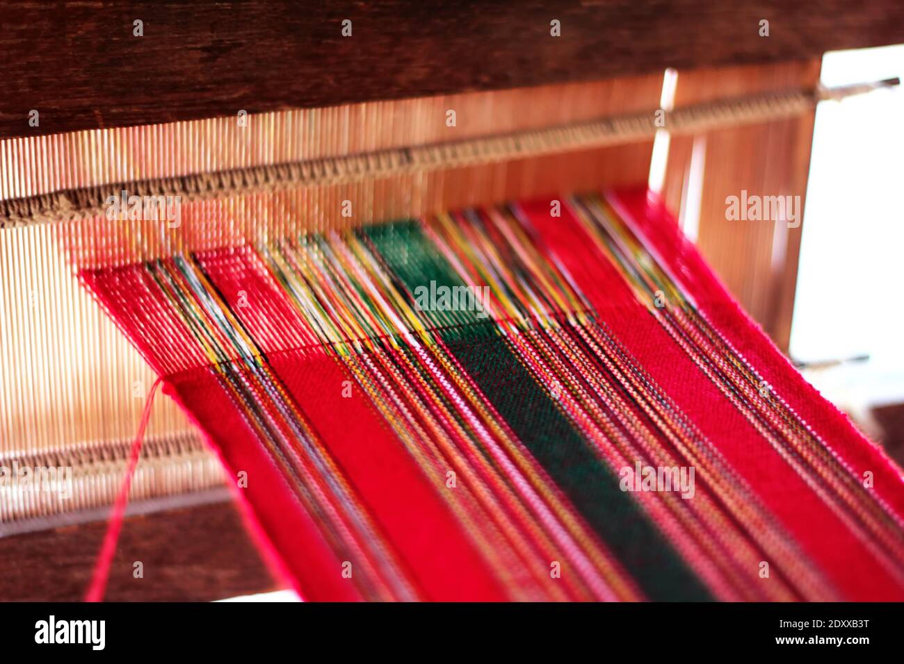 Handloom In Factory Stock Photo - Alamy