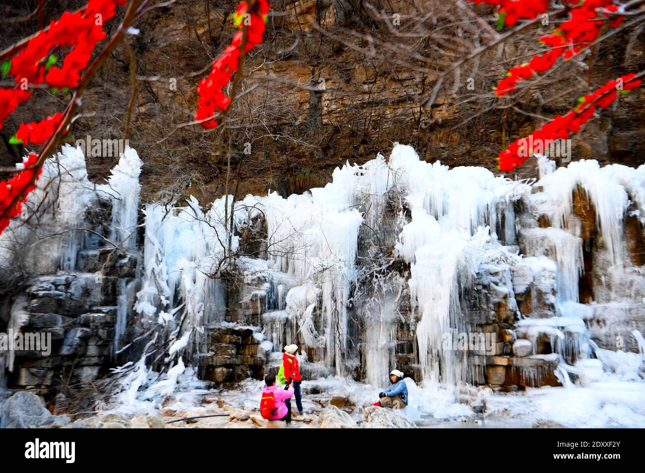 Zhengzhou, China's Henan Province. 24th Dec, 2020. People enjoy the ...