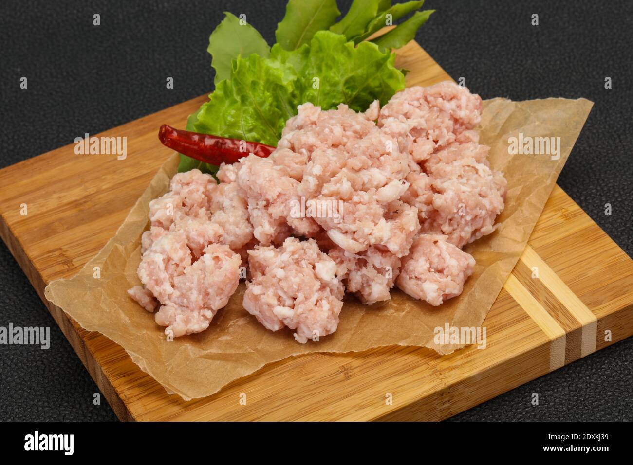 Homemade pork minced meat ready for cooking Stock Photo - Alamy