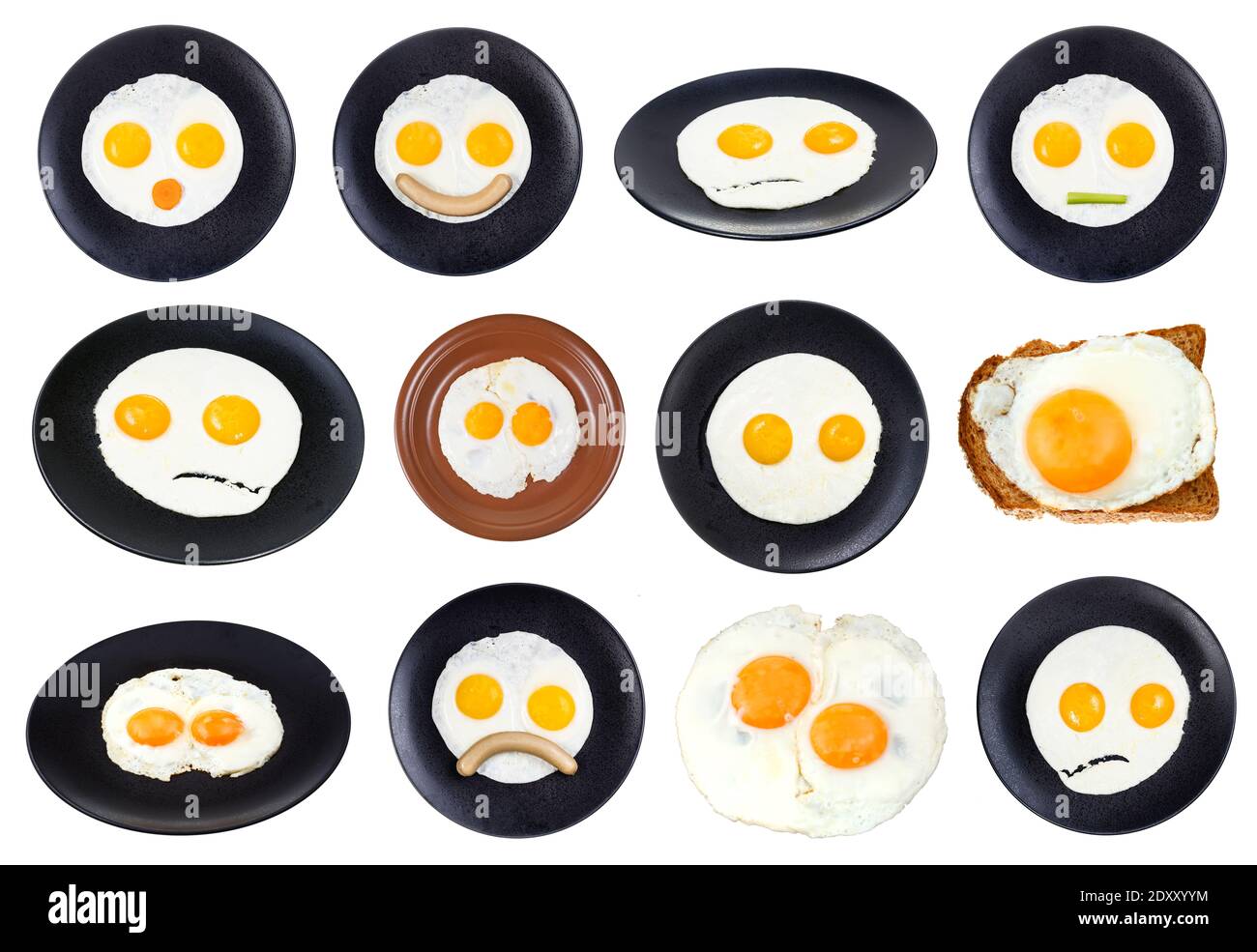Angry food face plate Cut Out Stock Images & Pictures - Alamy