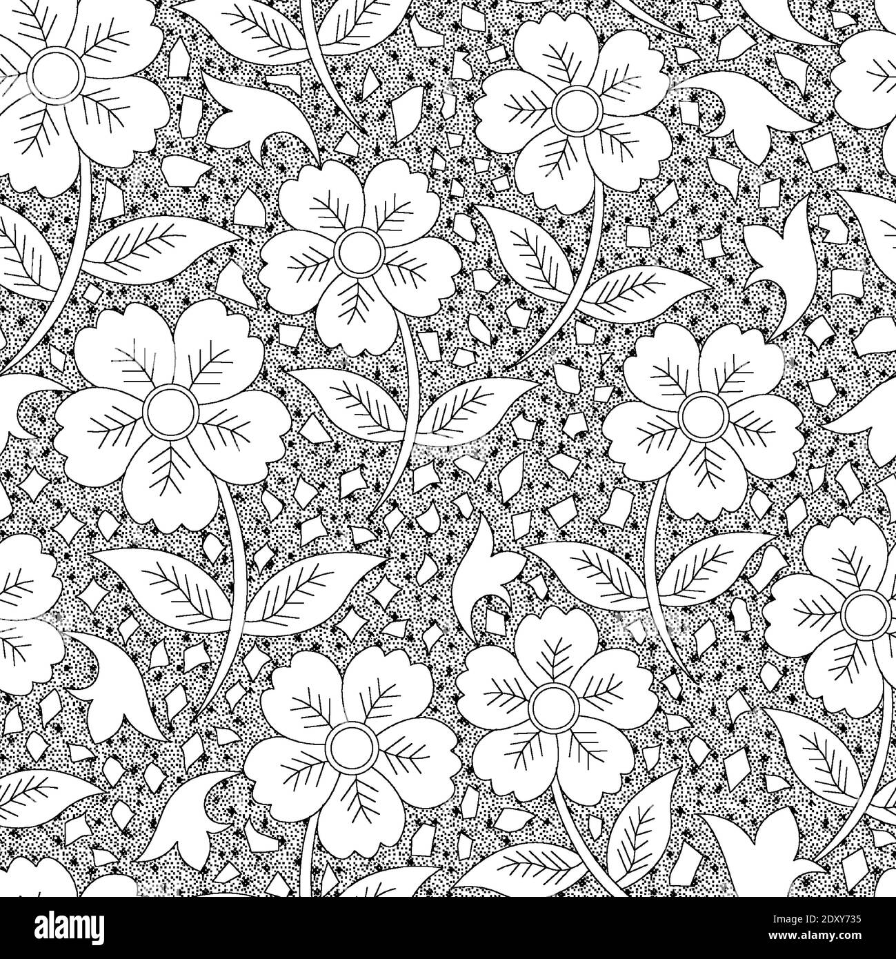 seamless luxury pattern, textile pattern, texture, dot, flower, design ...