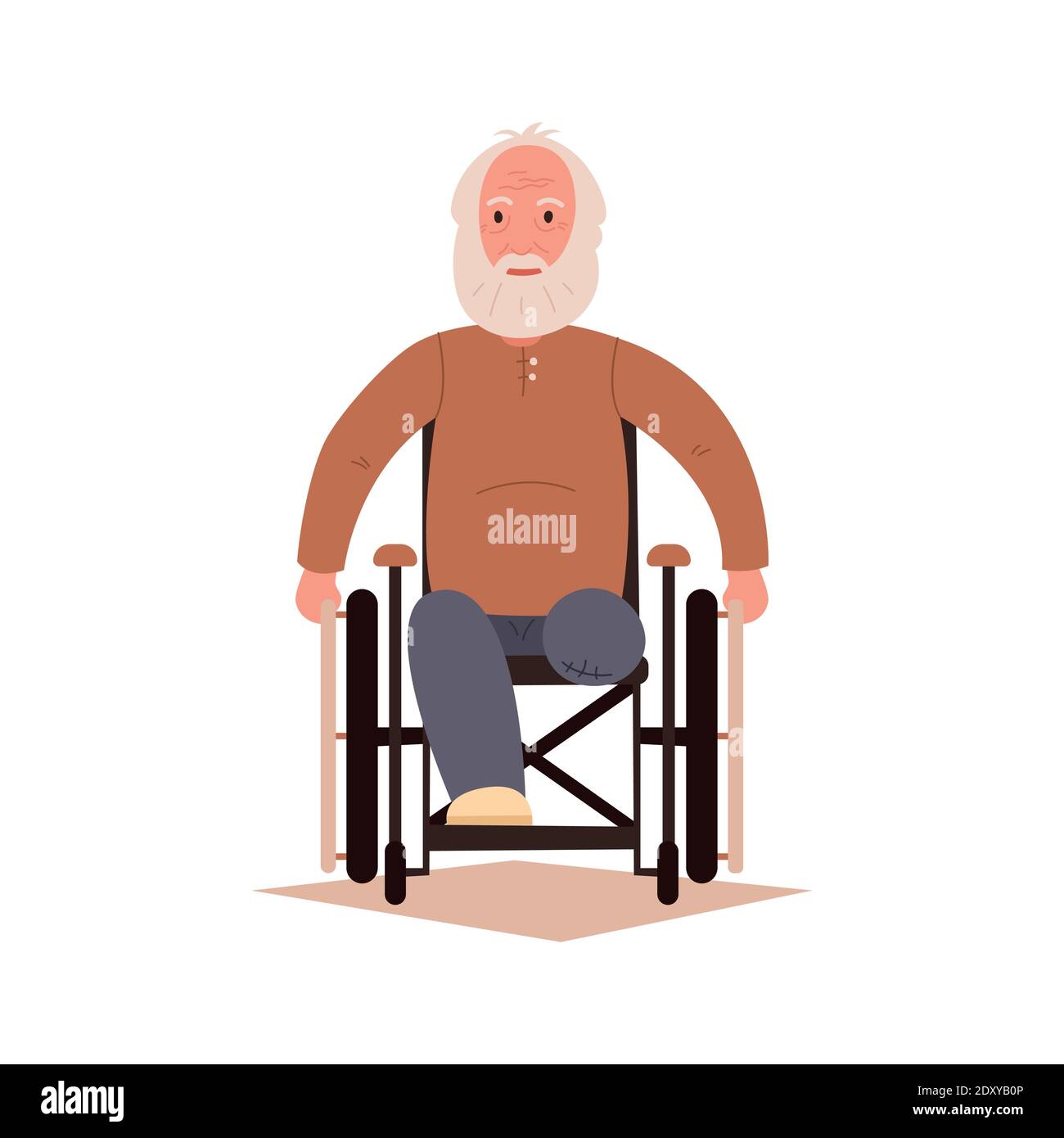 Crippled Old Man Cartoon
