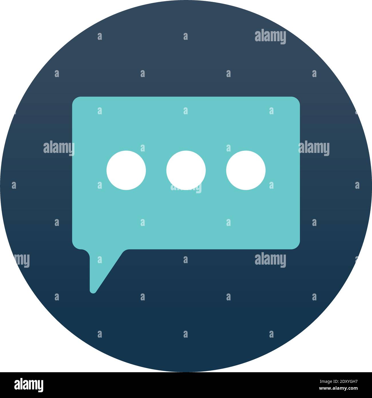 message app inside a bubble Stock Vector Image & Art - Alamy