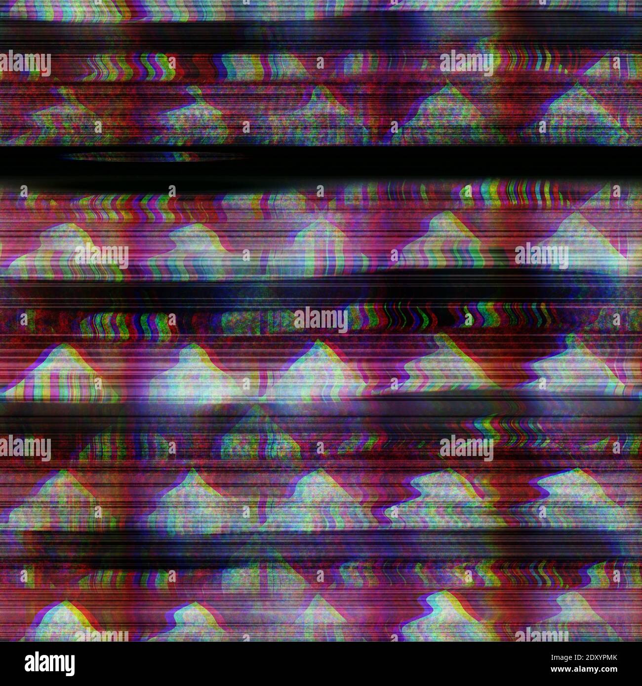 Seamless techno glitch RGB computer monitor noise Stock Photo - Alamy