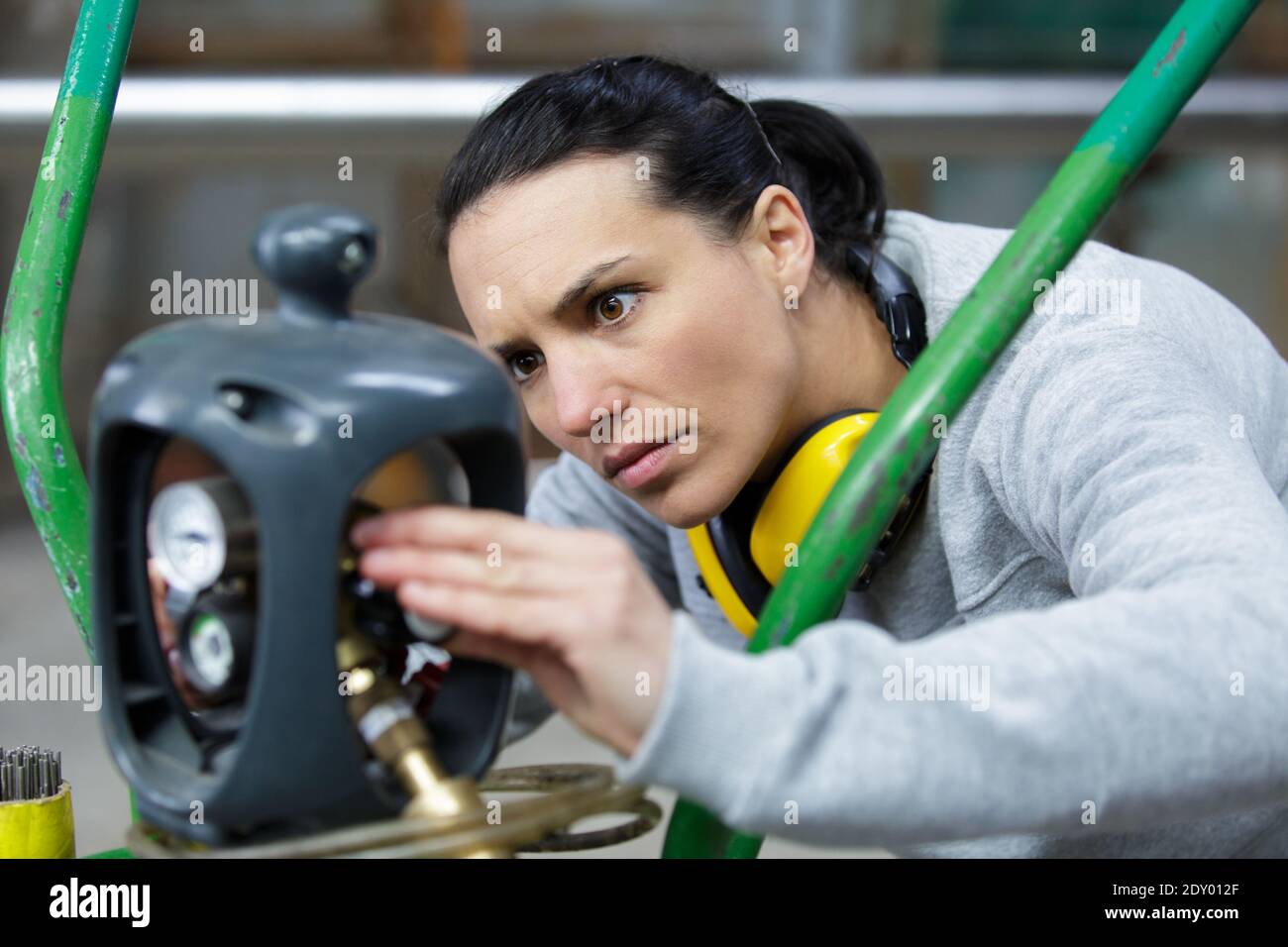 Woman blowtorch hi-res stock photography and images - Alamy