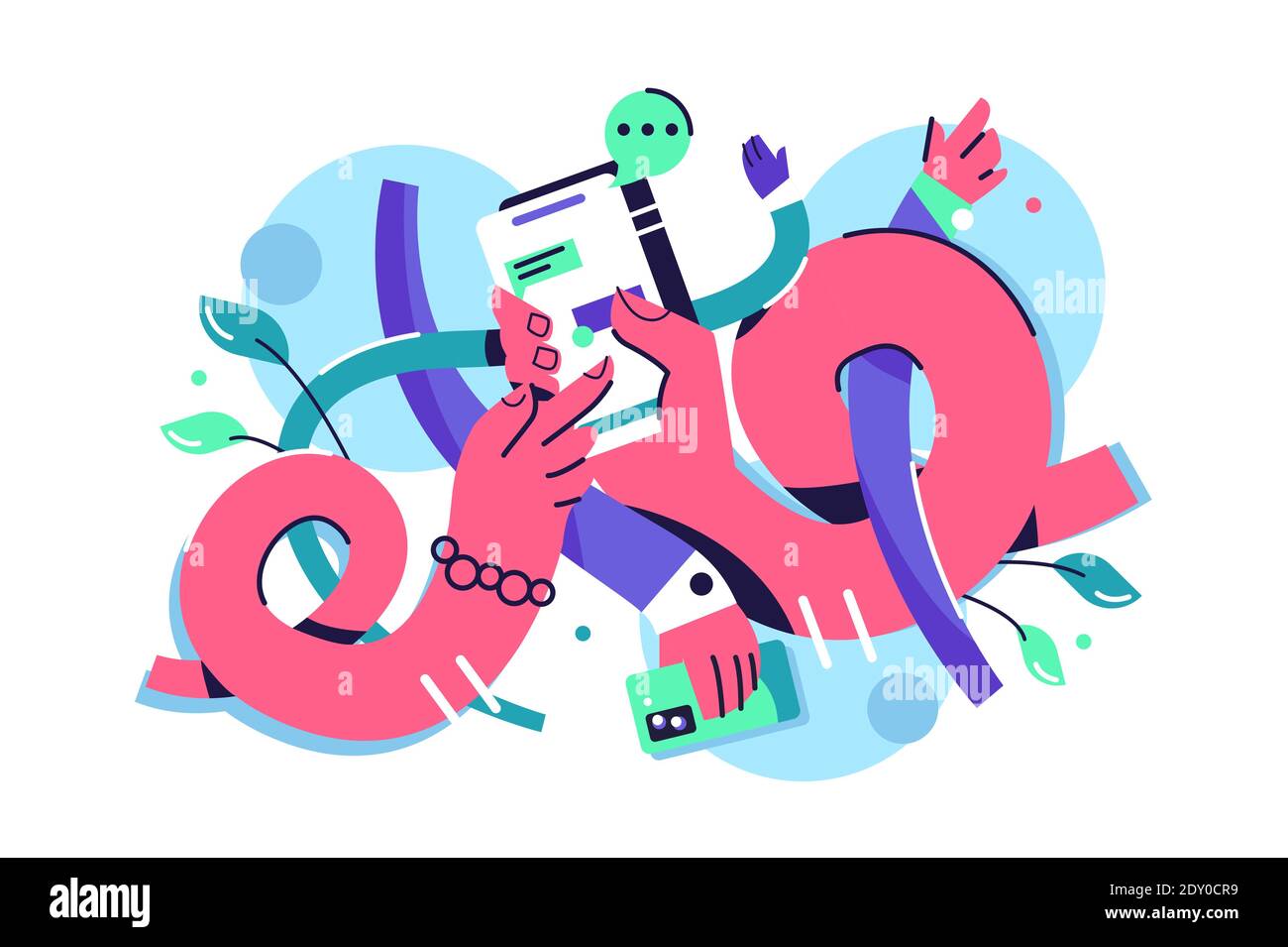 Unite hands teamwork concept Stock Vector Images - Alamy