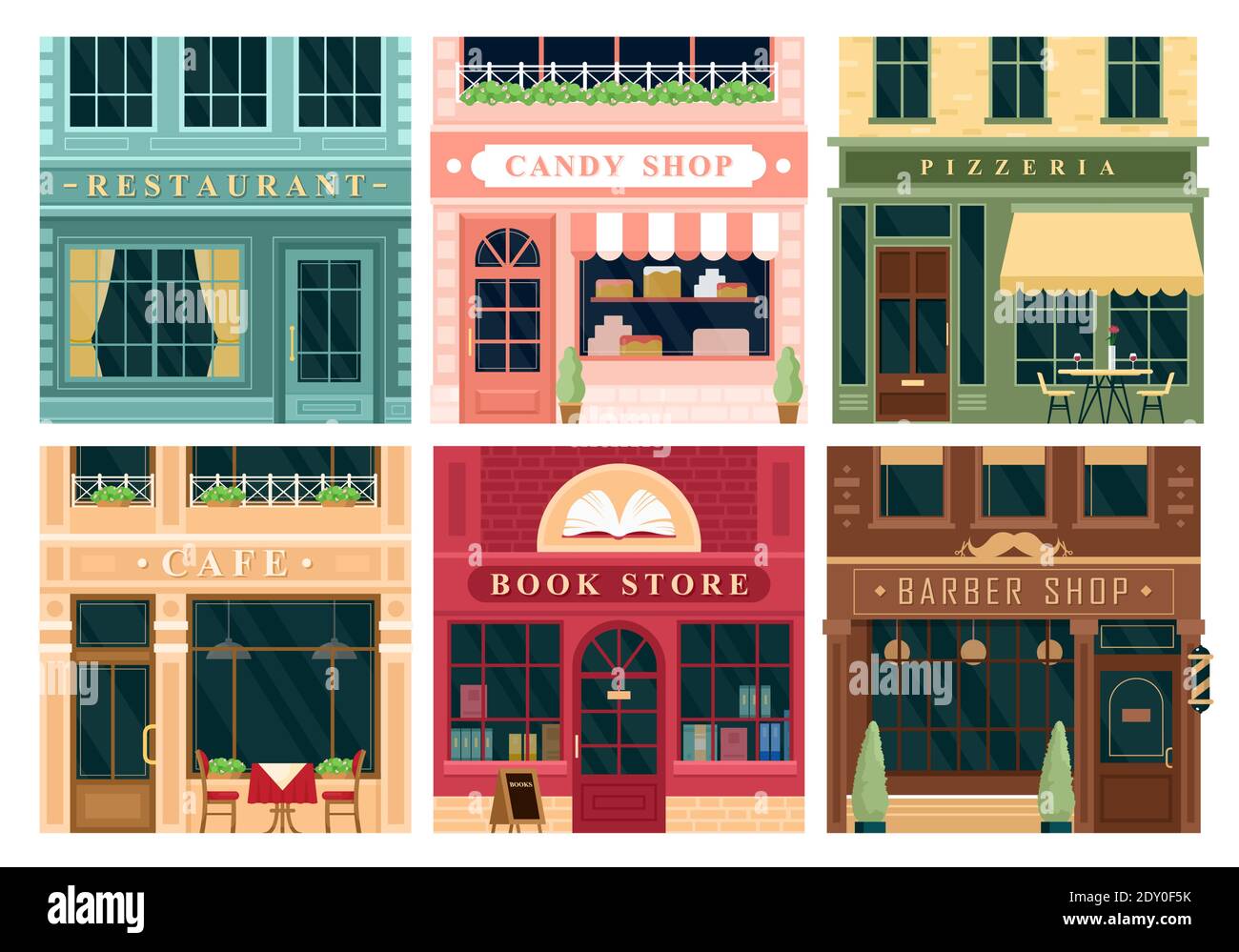 Building city facade Stock Vector Images - Alamy