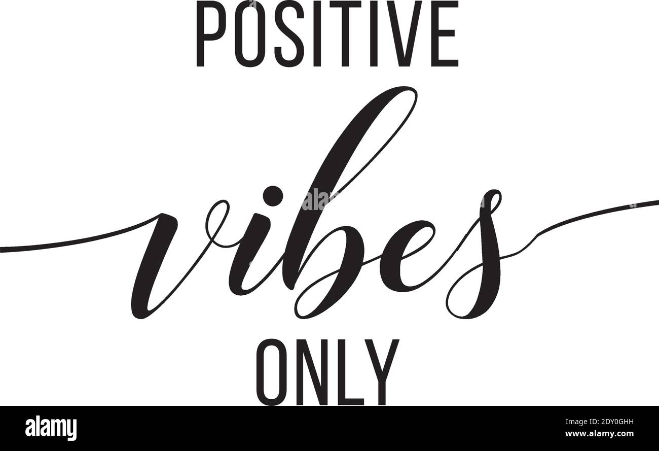 Positive typography Stock Vector Images - Alamy