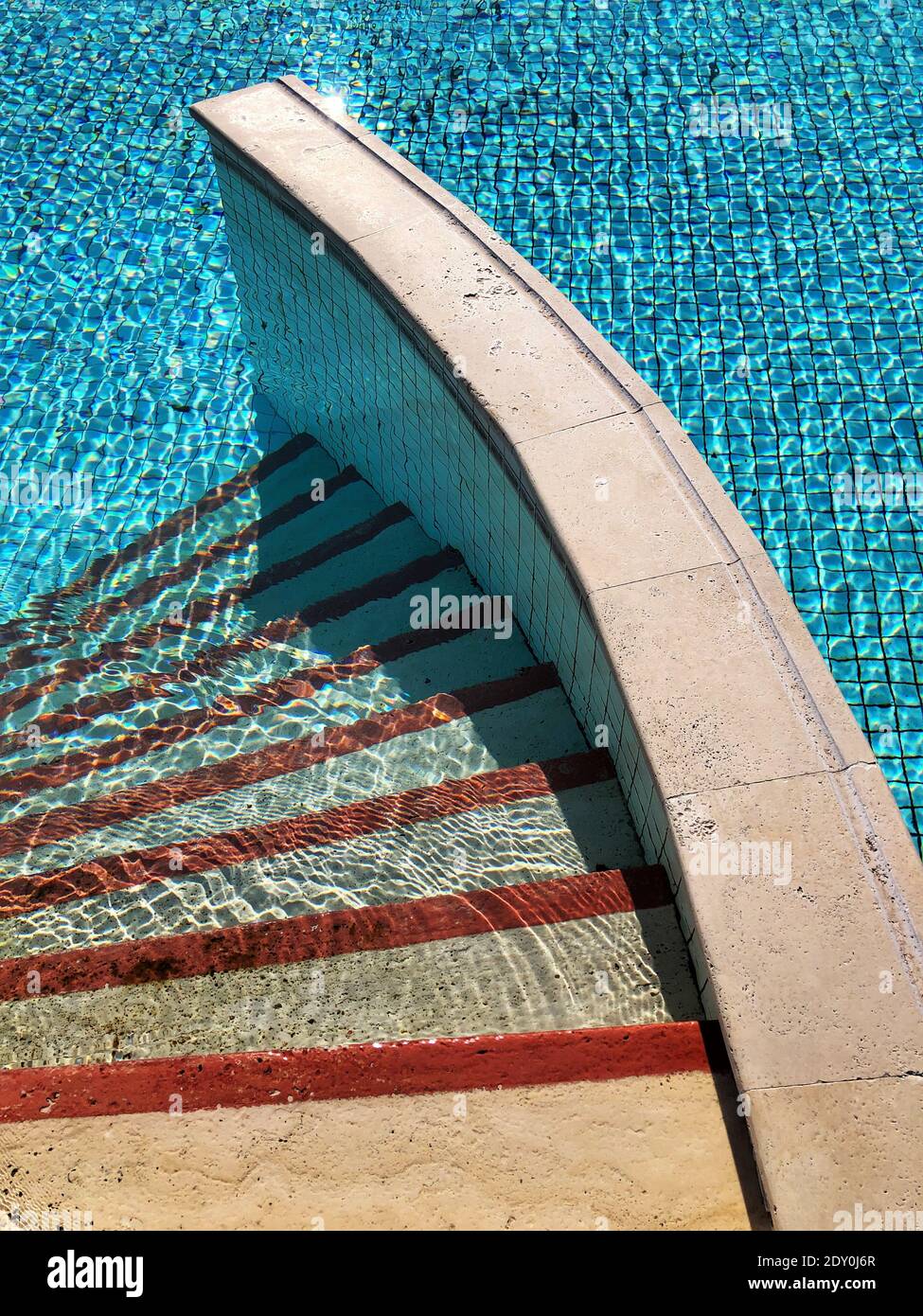 Blue Water In A Swimming Pool Stock Photo - Alamy