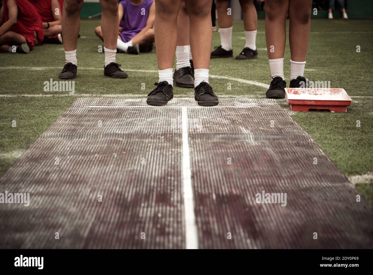 Low Section Of People Playing At Field Stock Photo - Alamy