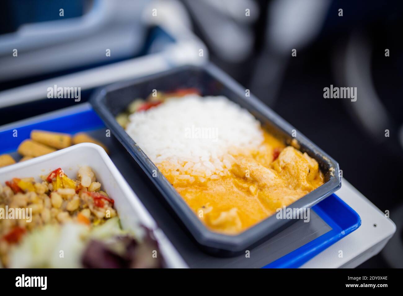 Airplane meal aerial hi-res stock photography and images - Alamy