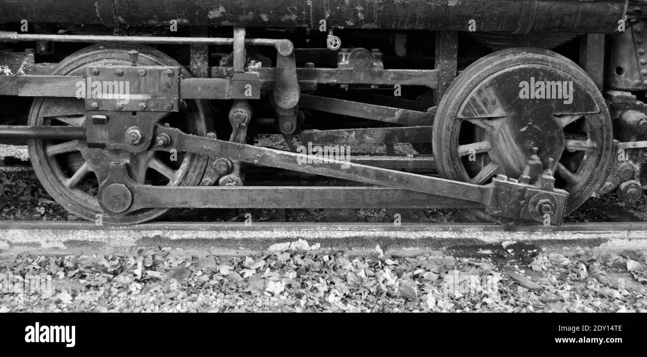 Wheels of an 0-4-0 Steam Tank Locomotive at the National Museum of ...