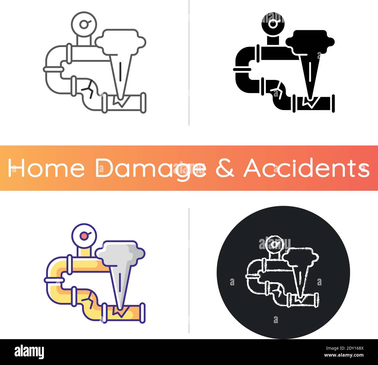 Gas leak icon Stock Vector Image & Art - Alamy