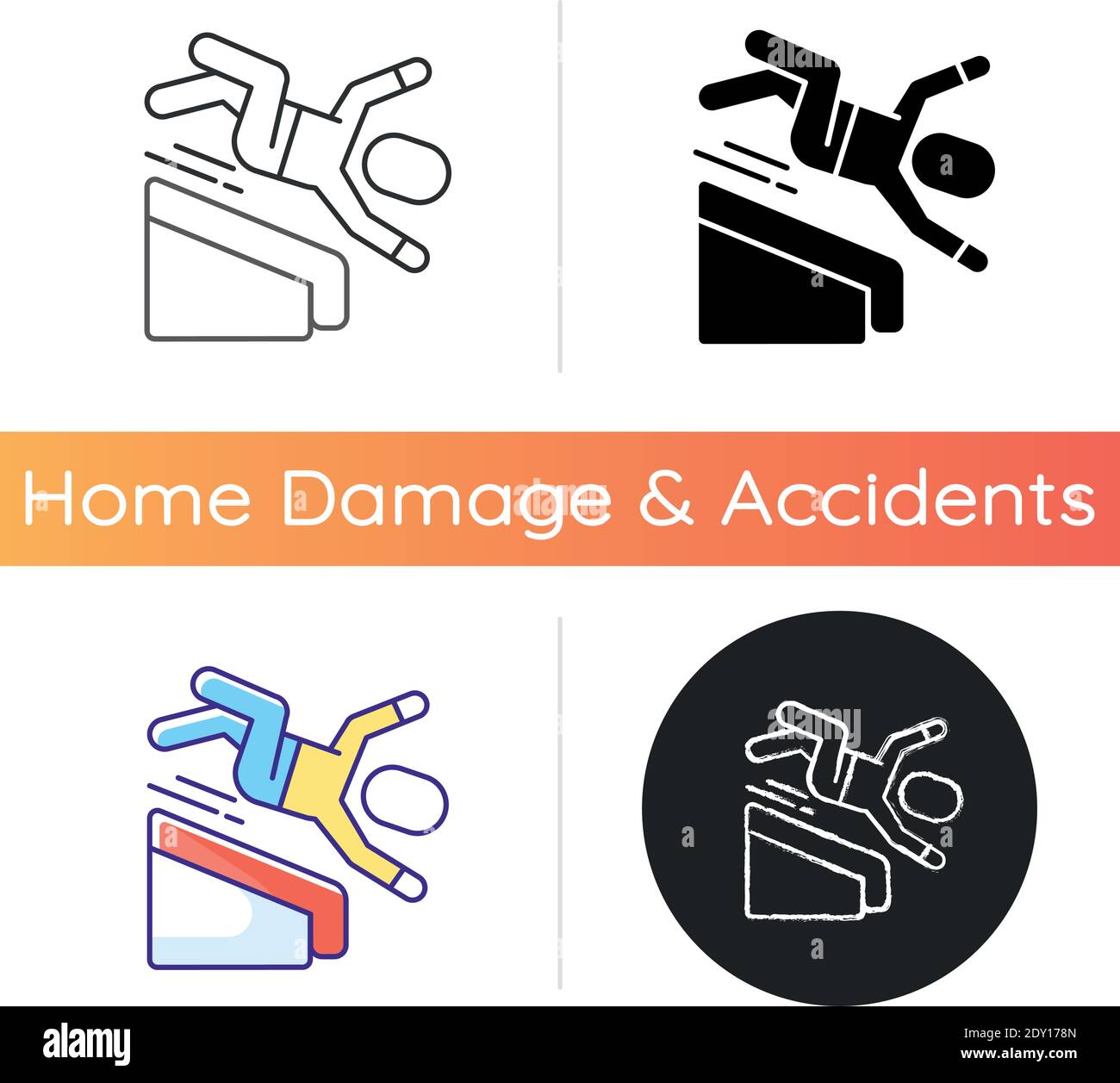 Falling from height icon Stock Vector Image & Art - Alamy
