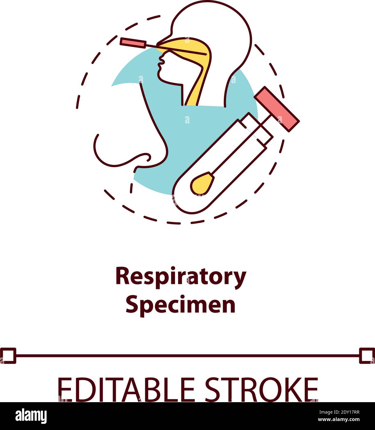 Respiratory specimen concept icon Stock Vector Image & Art - Alamy