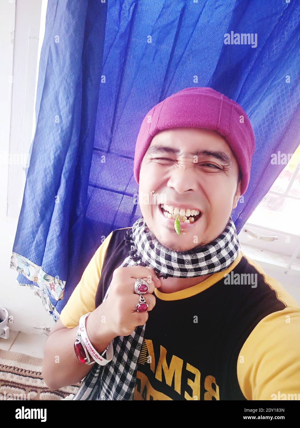 Man Eating Chili Pepper High Resolution Stock Photography and Images ...