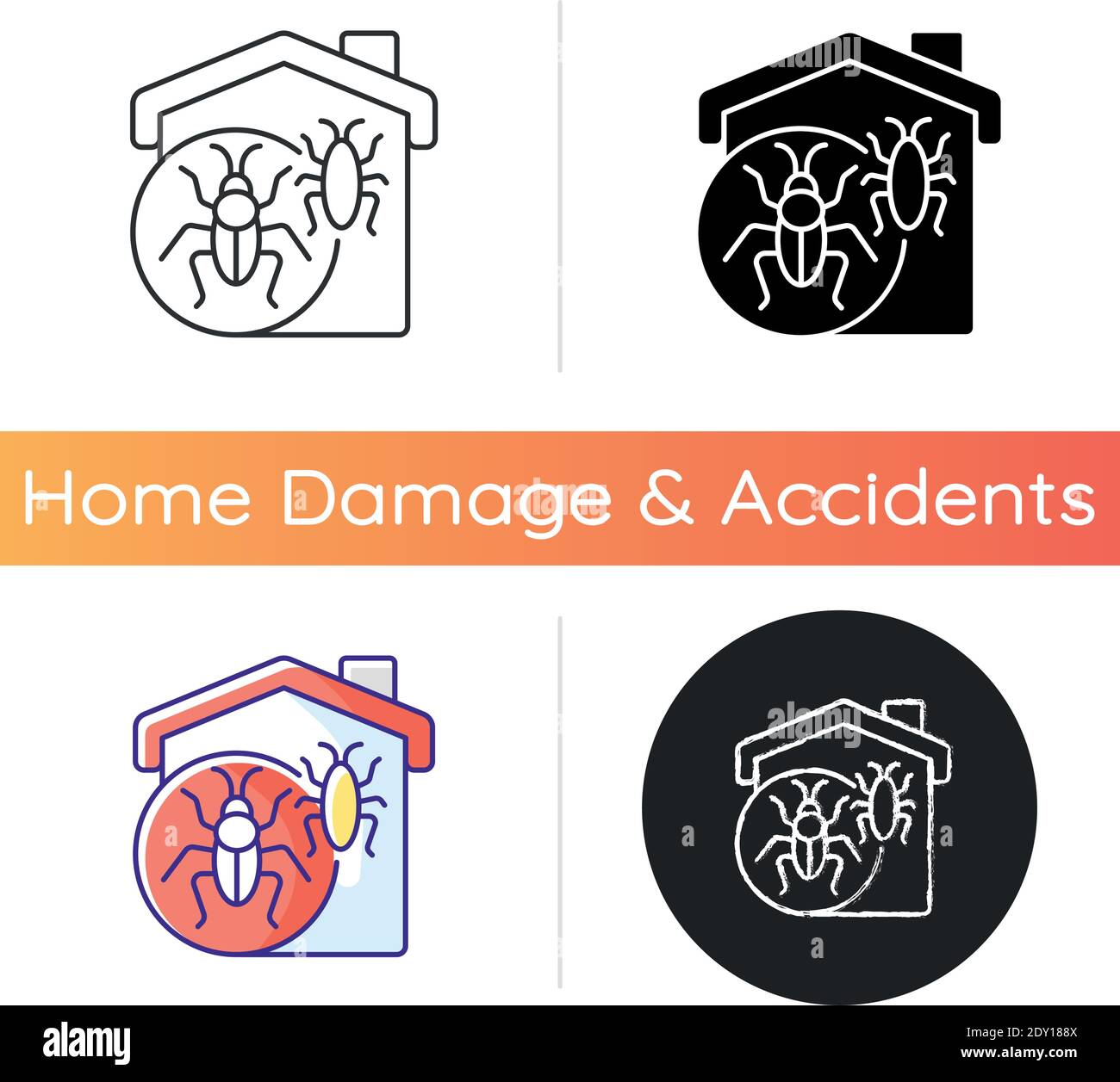 Insect invasion icon Stock Vector Image & Art - Alamy