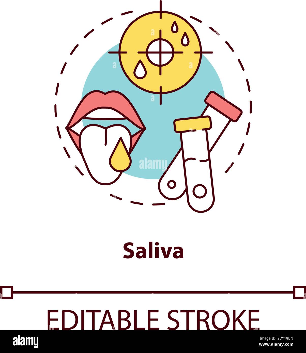 Saliva concept icon Stock Vector Image & Art - Alamy