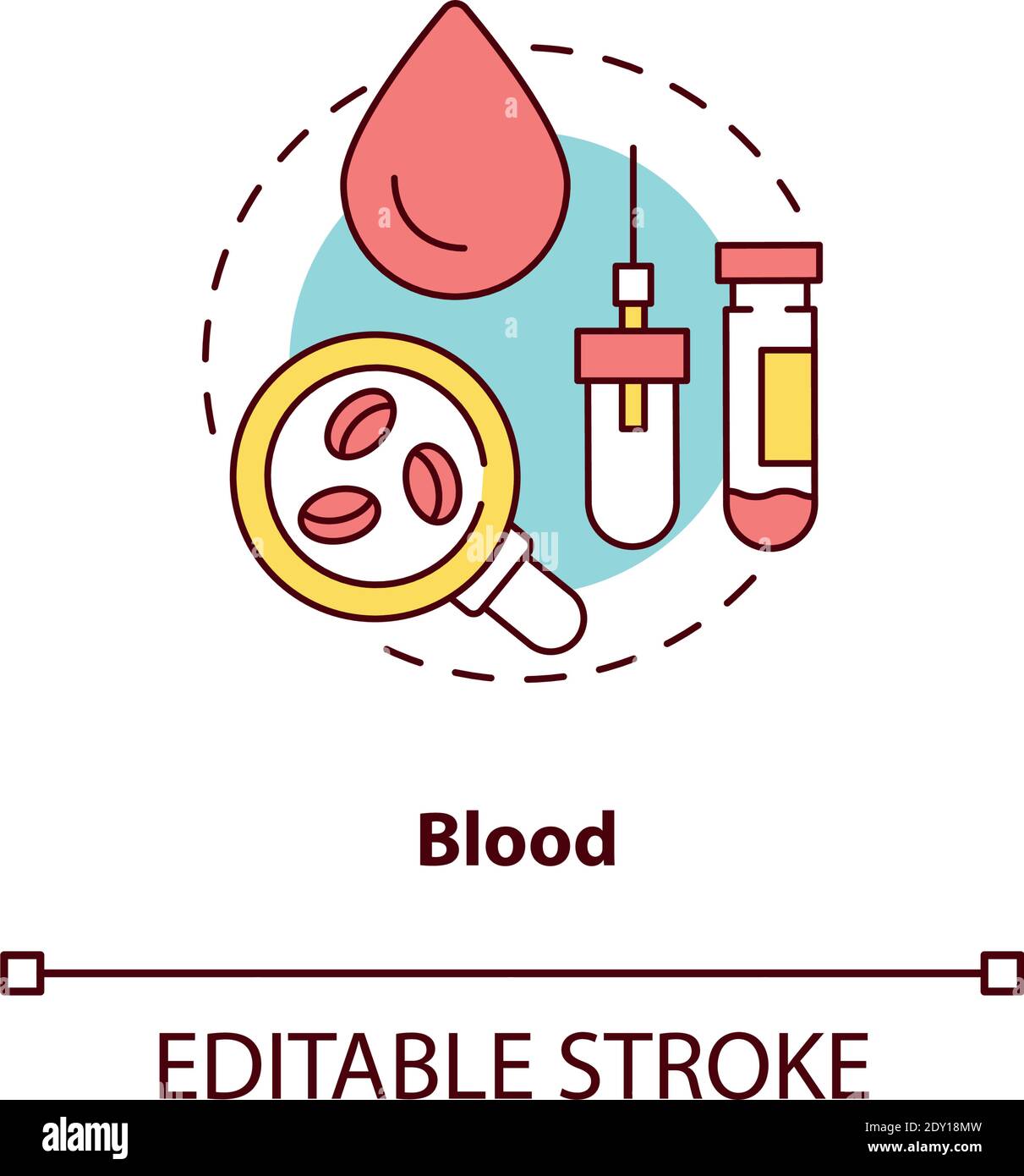 Blood drawing testing Stock Vector Images - Alamy