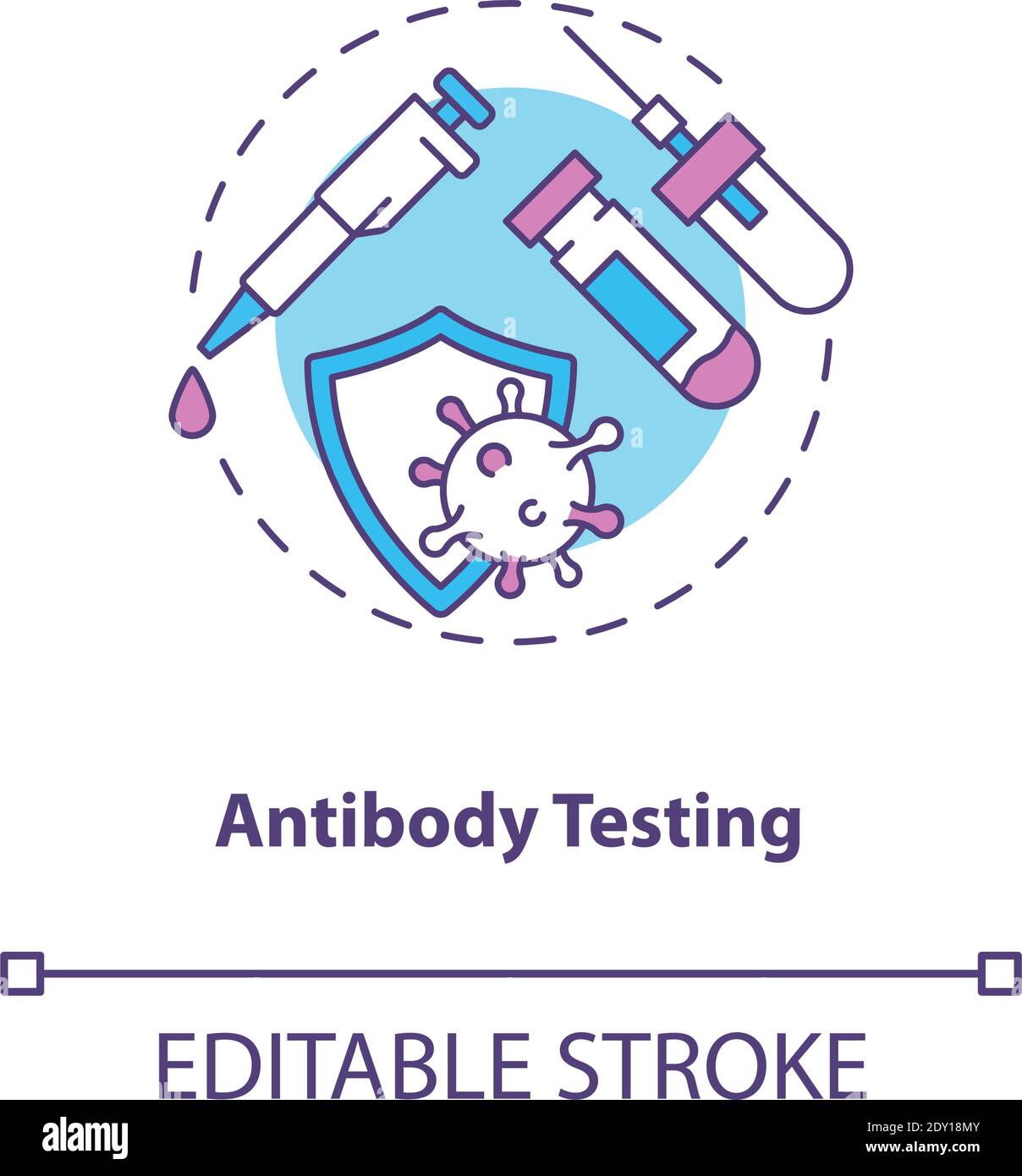 Antibody testing concept icon Stock Vector Image & Art - Alamy