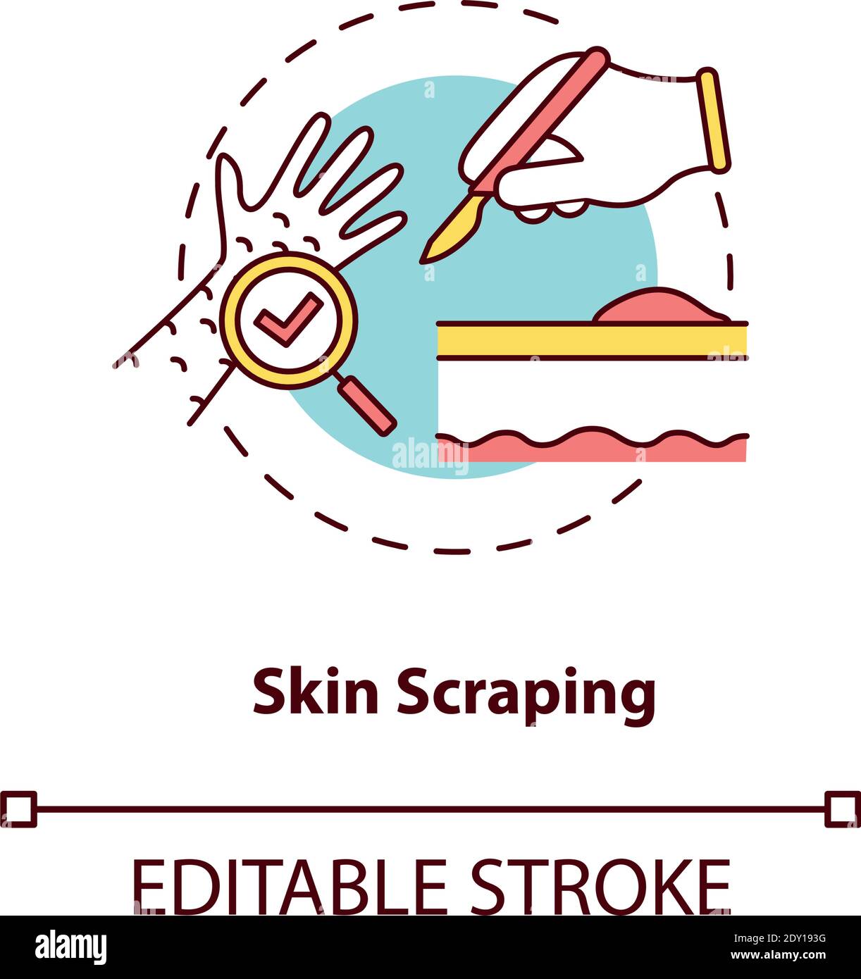 Hand scraping Stock Vector Images - Alamy