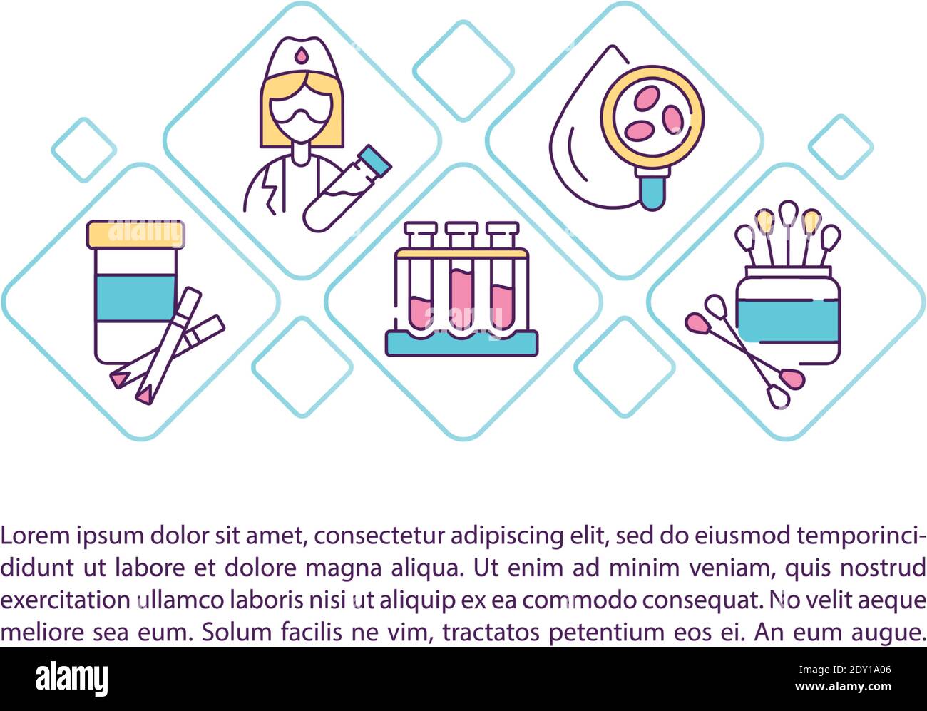 Lab testing concept icon with text Stock Vector Image & Art - Alamy