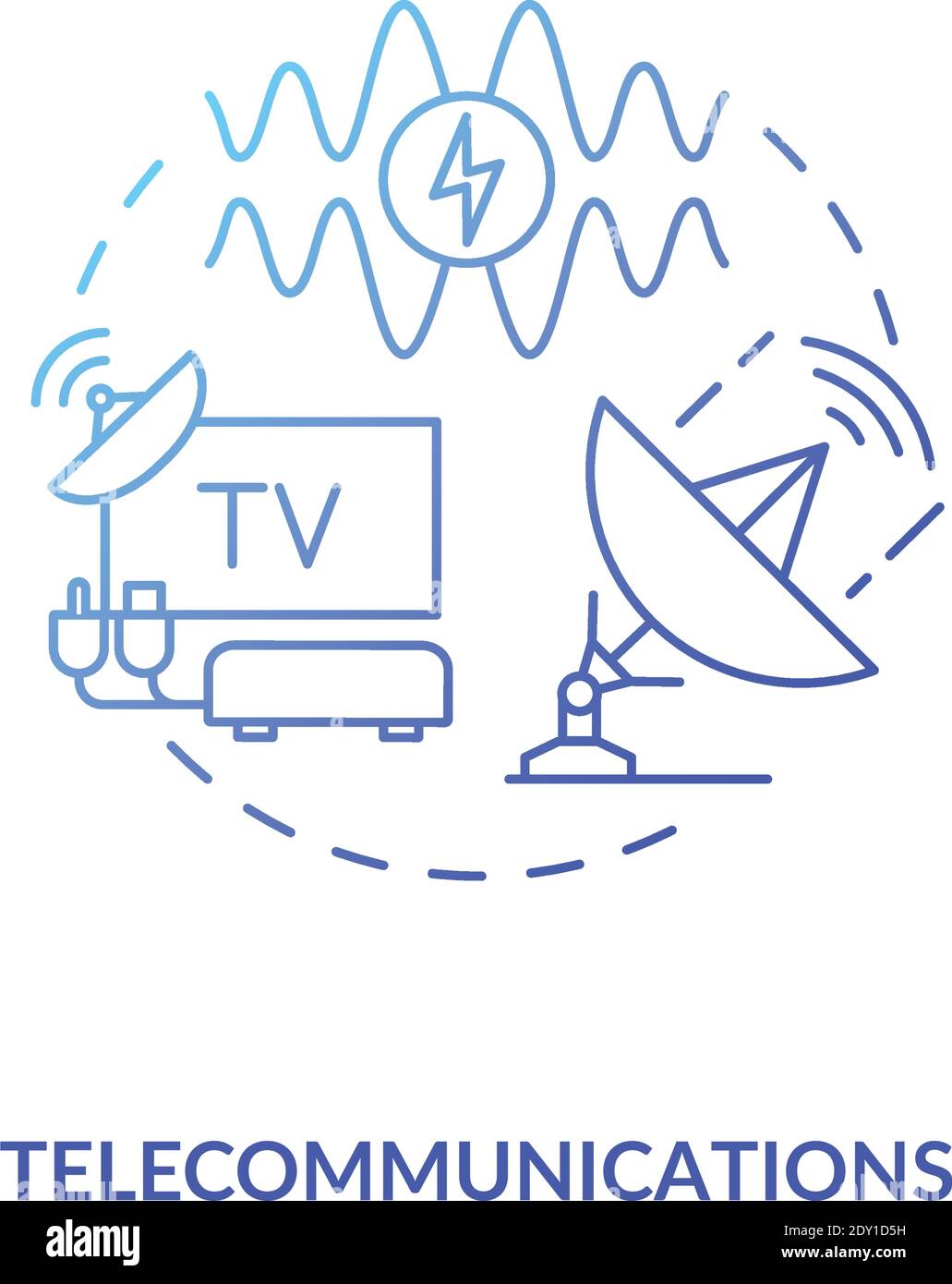 Telecommunications infrastructure Stock Vector Images - Alamy