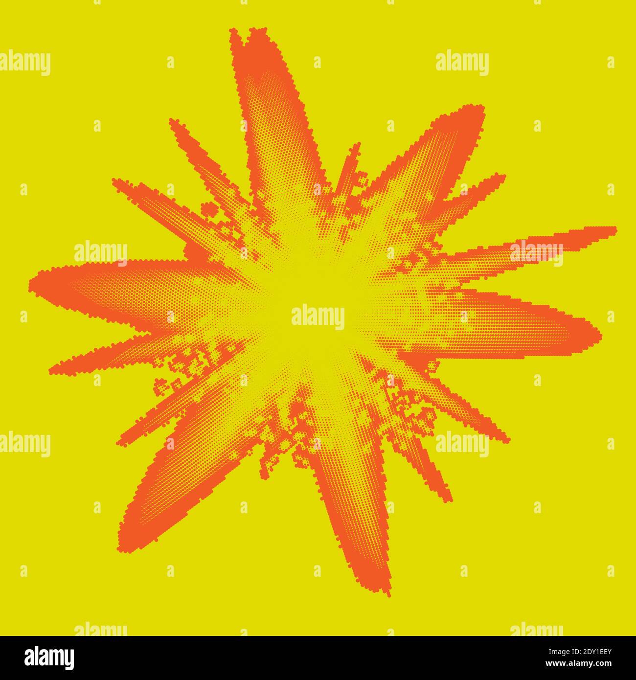 Explode Flash, Cartoon Explosion, Star Burst Isolated on Yellow ...