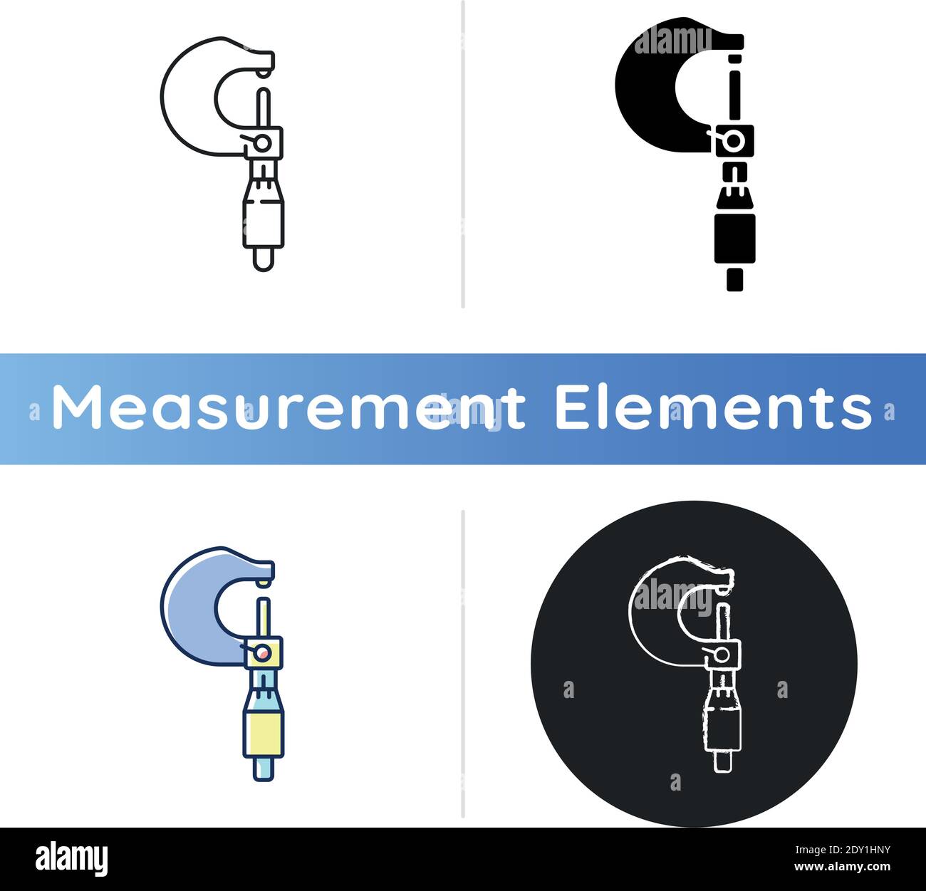 Micrometer icon Stock Vector Image & Art - Alamy