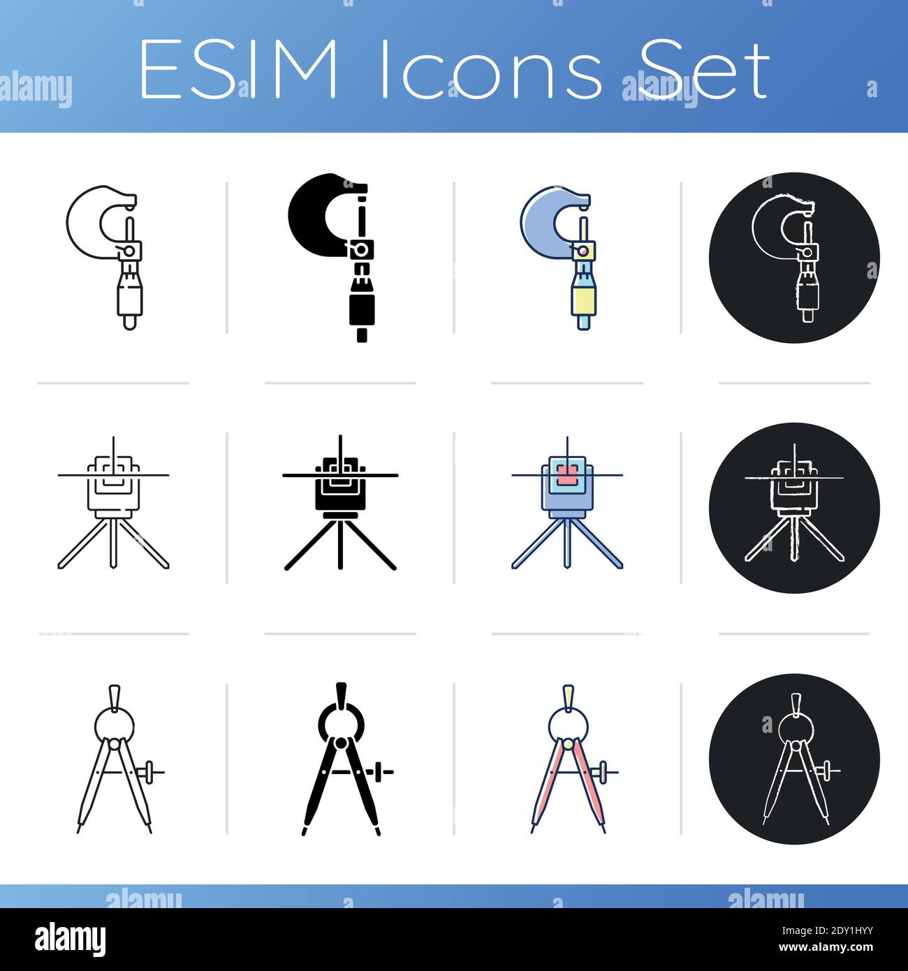 Measurement tools icons set Stock Vector Image & Art - Alamy
