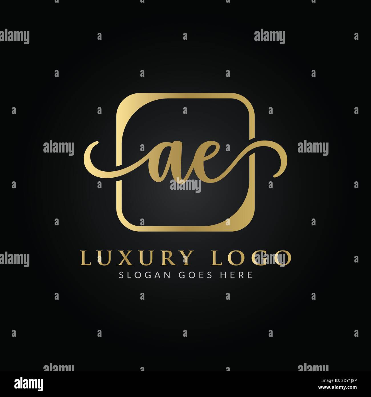 Initial AE letter Logo Design vector Template. Creative Luxury Letter AE Logo Design Stock ...