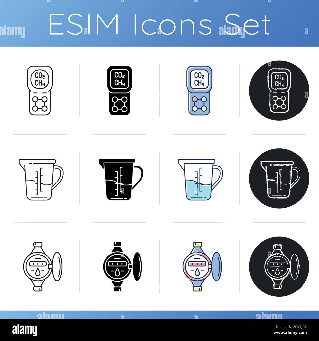 Measurement tools icons set Stock Vector Image & Art - Alamy