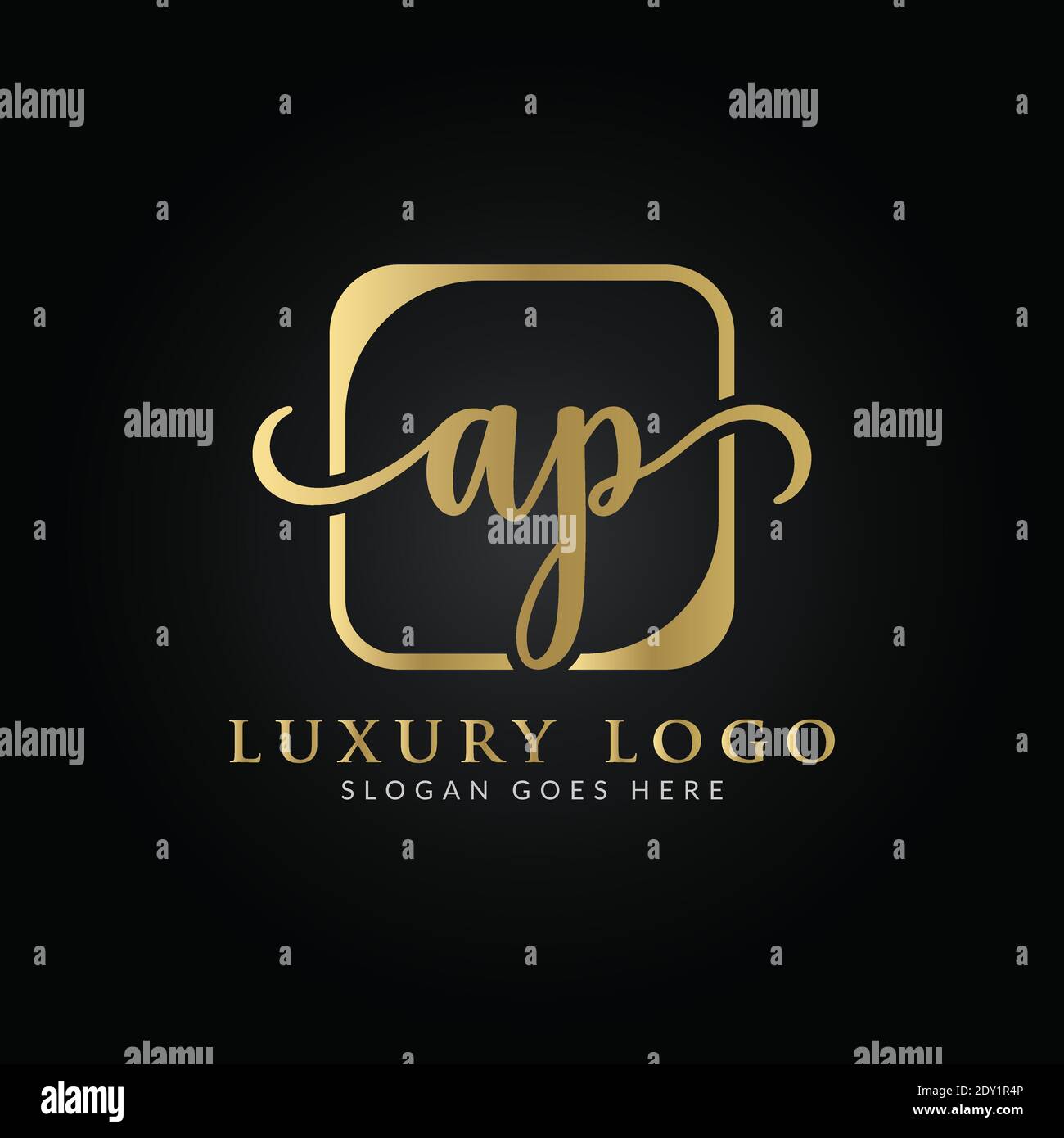 Initial AP letter Logo Design vector Template. Creative Luxury Letter ...