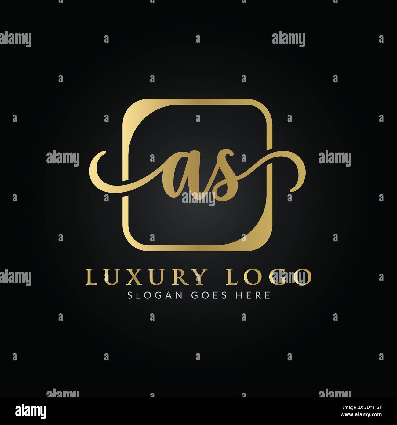 Initial AS letter Logo Design vector Template. Creative Luxury Letter ...