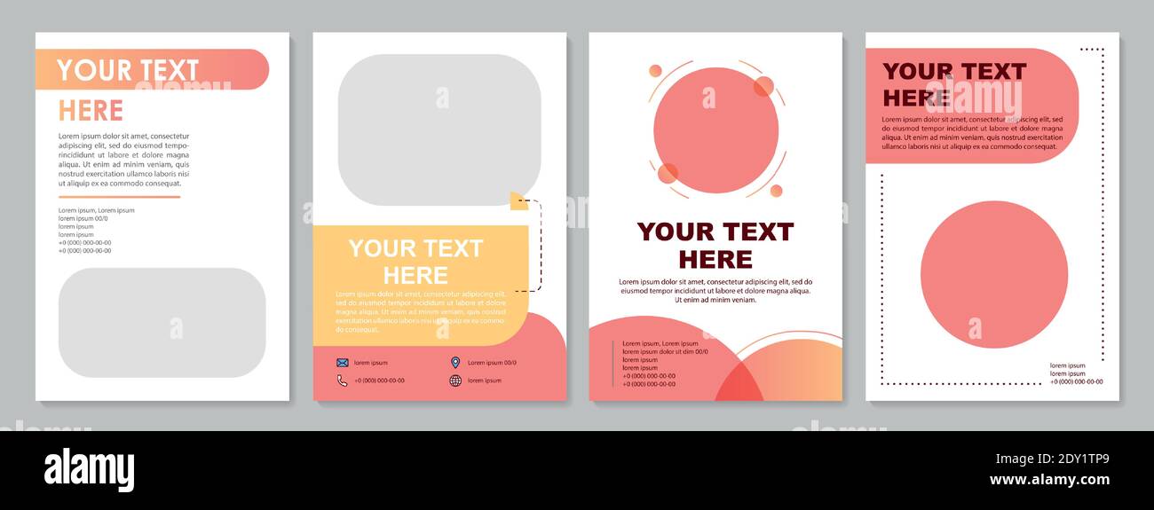 Simple red brochure template Stock Vector Image & Art - Alamy