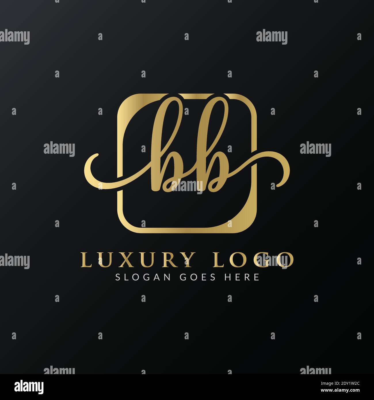 Initial BB Letter Logo Creative Modern Typography Vector Template ...