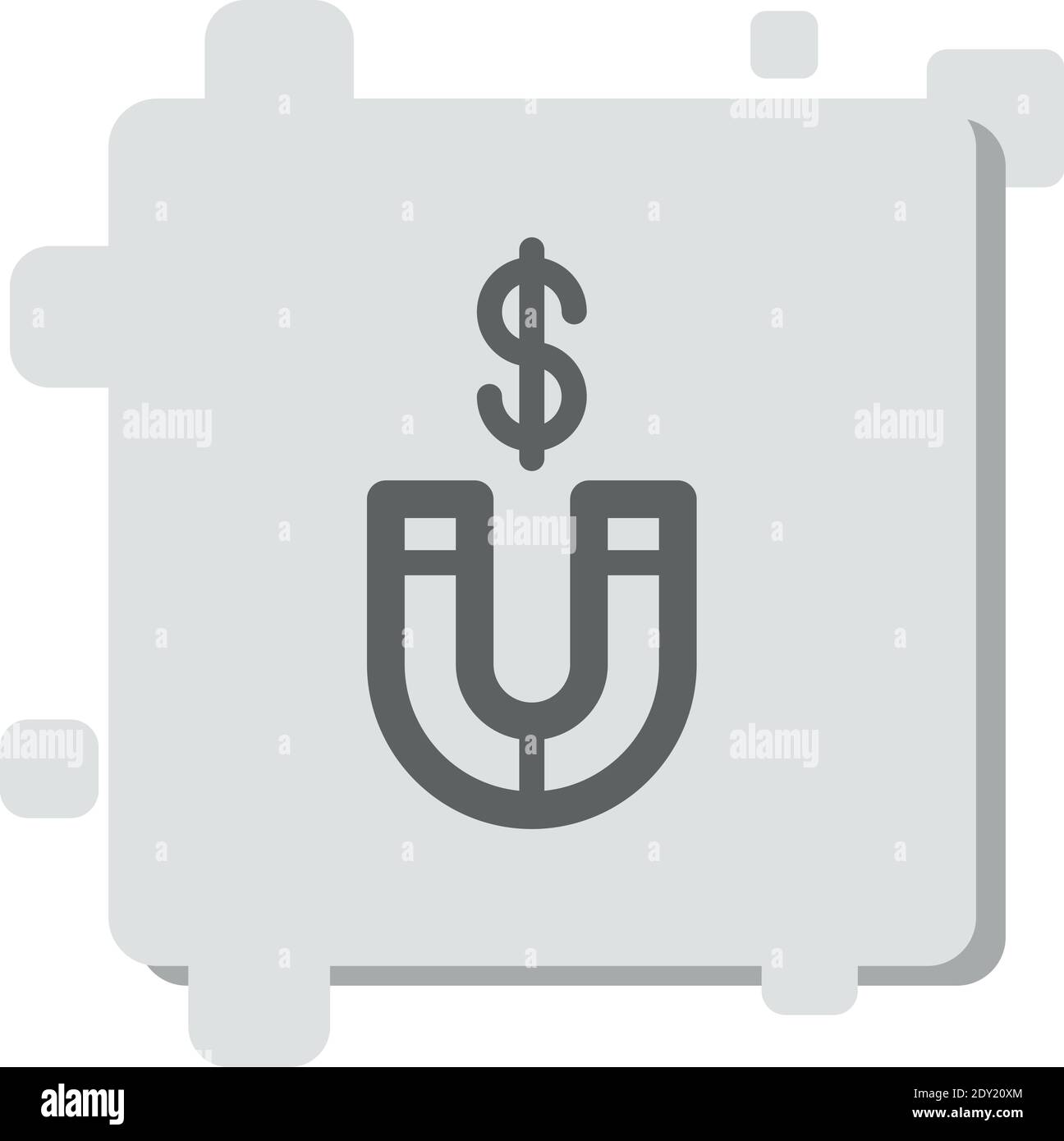 money magnet vector icon modern simple vector illustration Stock Vector ...