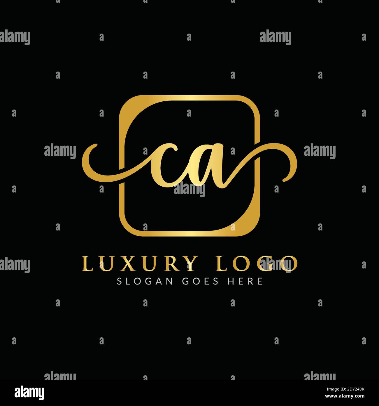 Initial CA Letter Logo Creative Modern Typography Vector Template ...