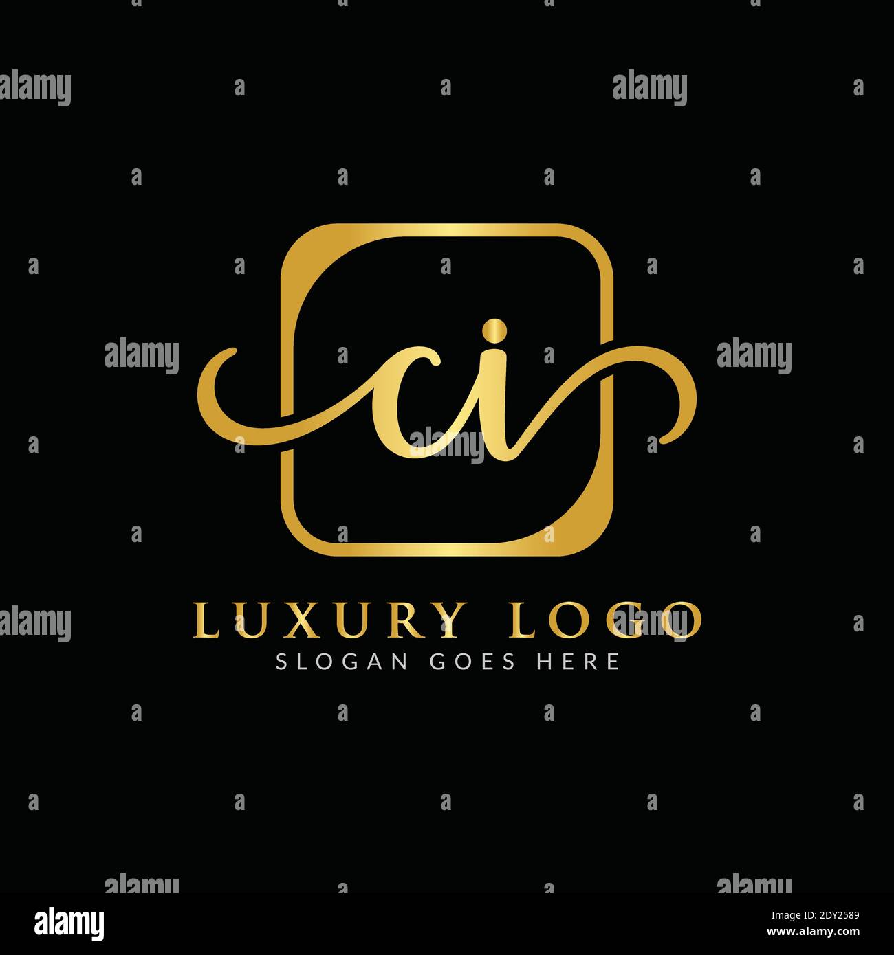 Initial CI Letter Logo Creative Modern Typography Vector Template ... Initial CI Letter Logo Creative Modern Typography Vector Template ...