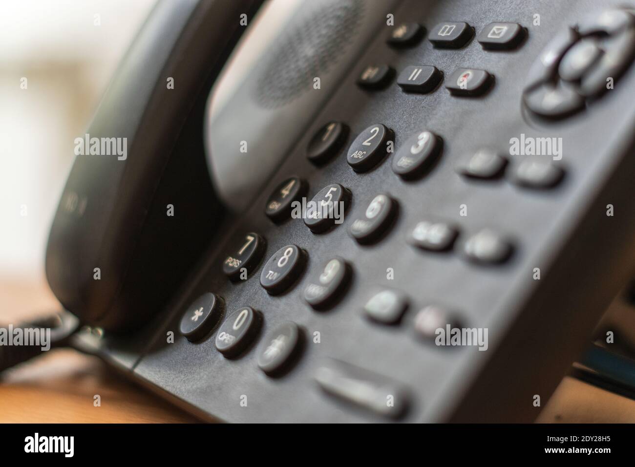 The landline of an office or workplace where there is internal ...