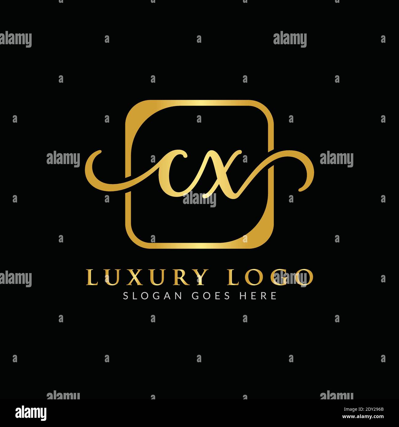 Initial CX Letter Logo Creative Modern Typography Vector Template ...