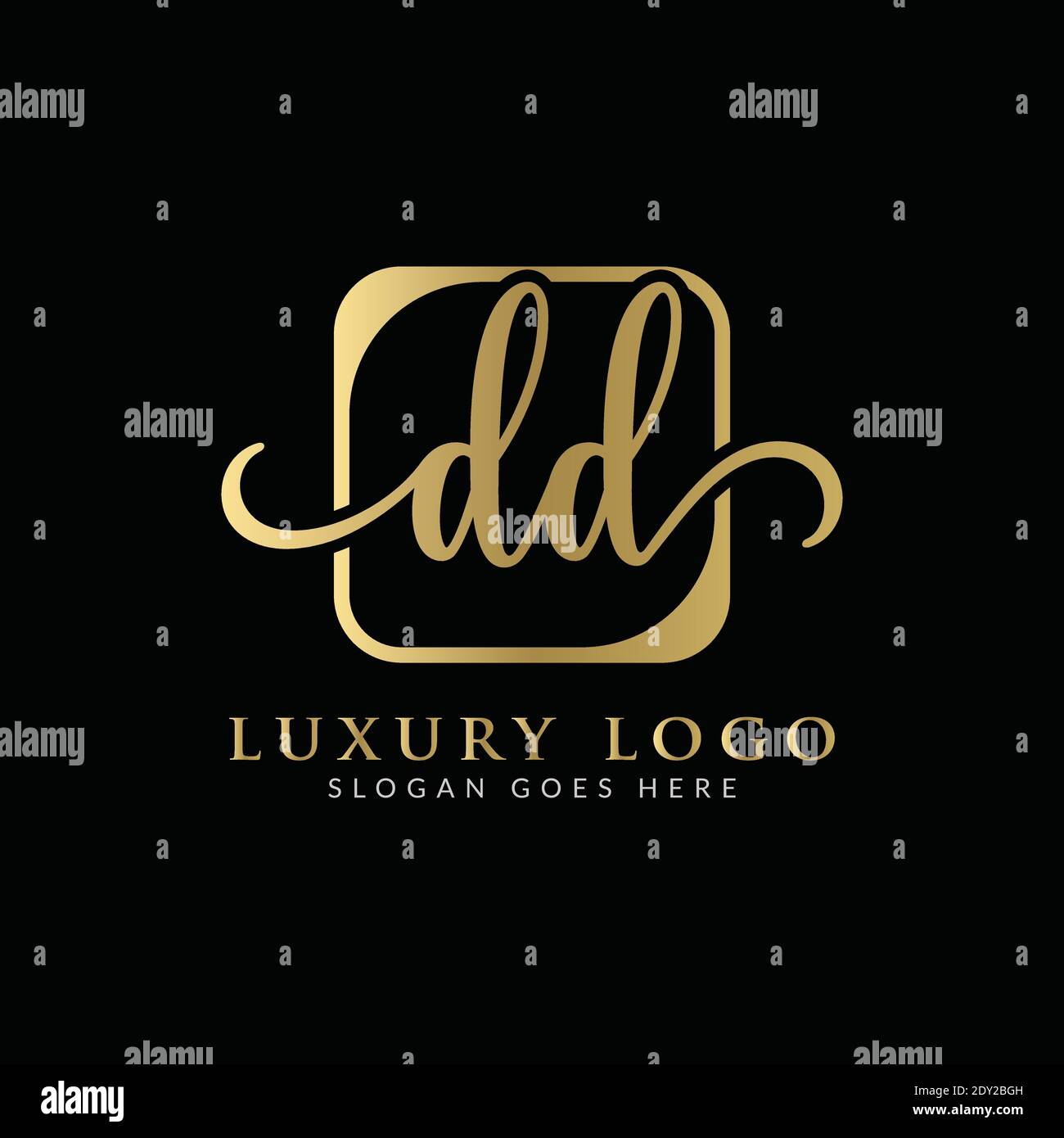 Initial DD Letter Logo Creative Modern Typography Vector Template ...