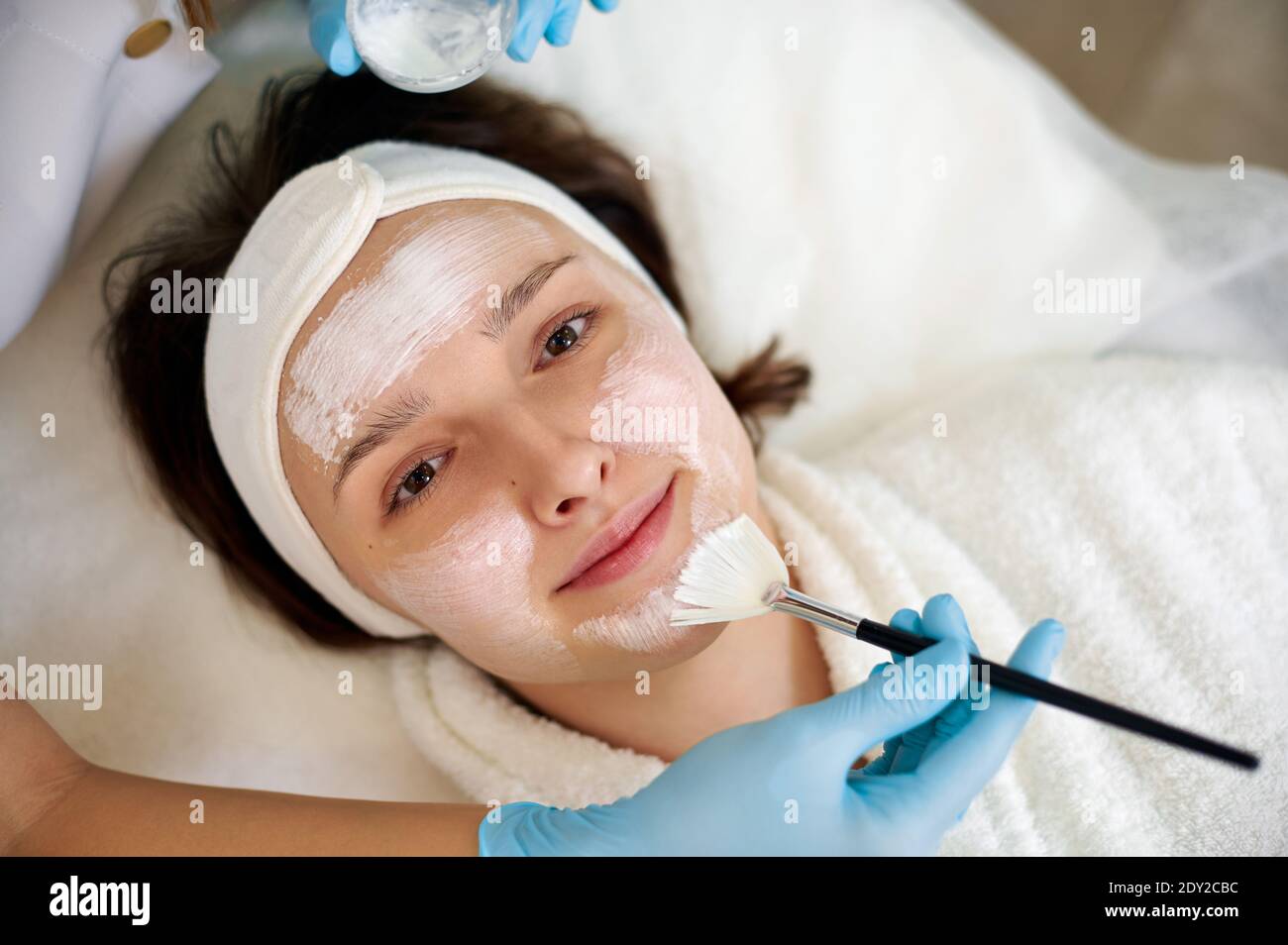 Woman a chemical peel hi-res stock photography and images - Alamy