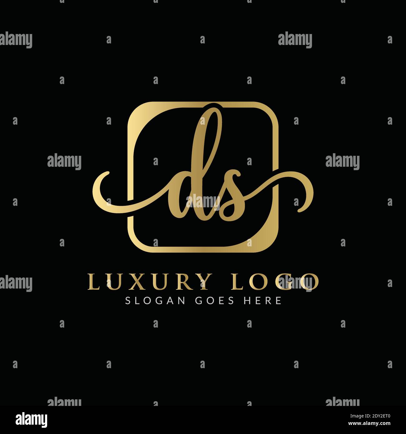 Initial DS Letter Logo Creative Modern Typography Vector Template ...