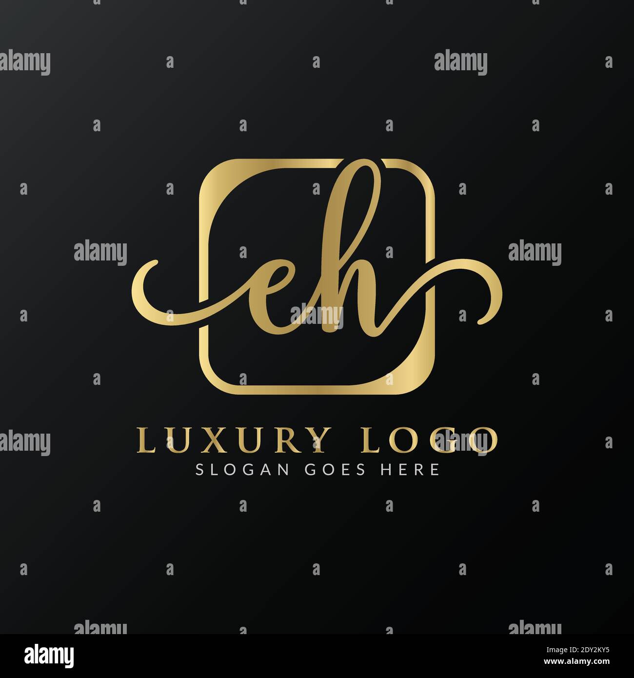 Initial EH Letter Logo Creative Modern Typography Vector Template. Creative Abstract Letter EH ...