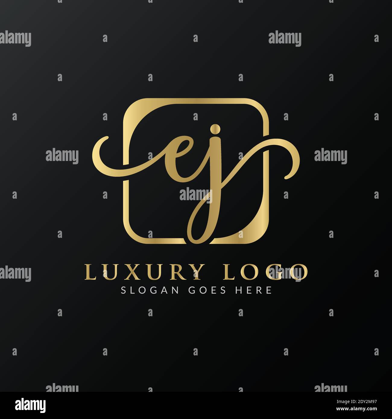 Initial EJ Letter Logo Creative Modern Typography Vector Template ...