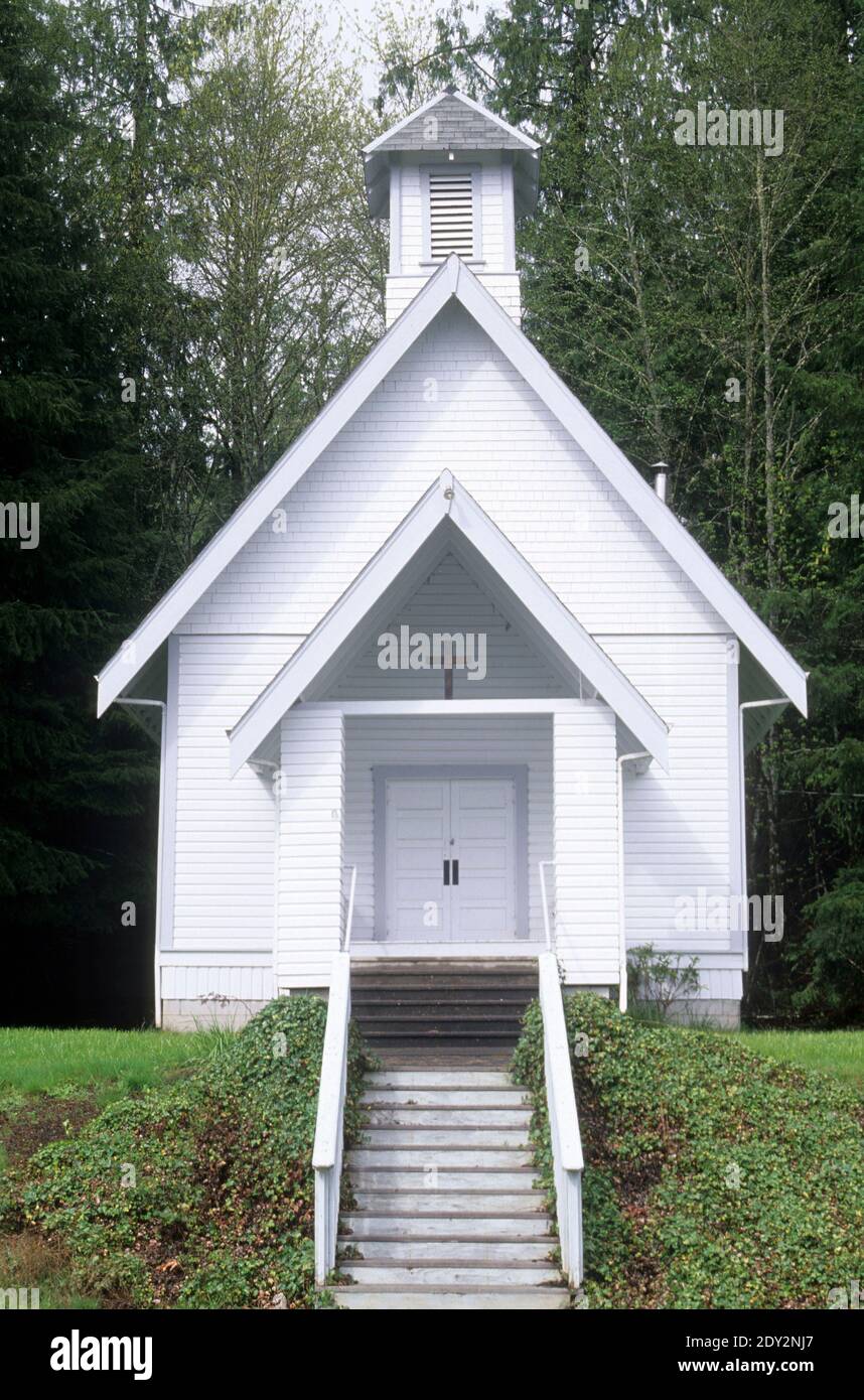Church in Nehalem River Valley, Clatsop County, Oregon Stock Photo - Alamy