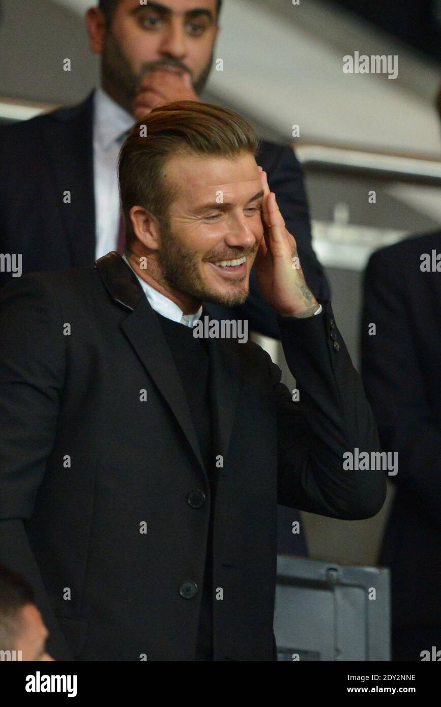 David Beckham attending the UEFA Champions League stage Group F soccer ...